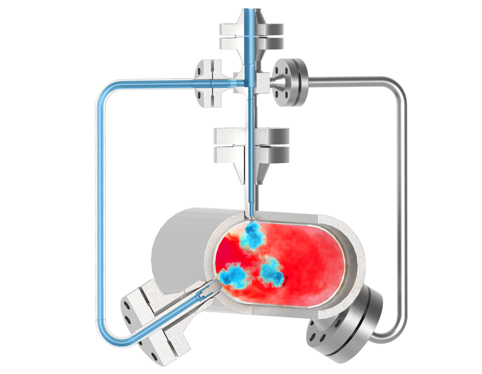 Individualized solution of angle valves incl. steam coolers - VALVEA s.r.o.